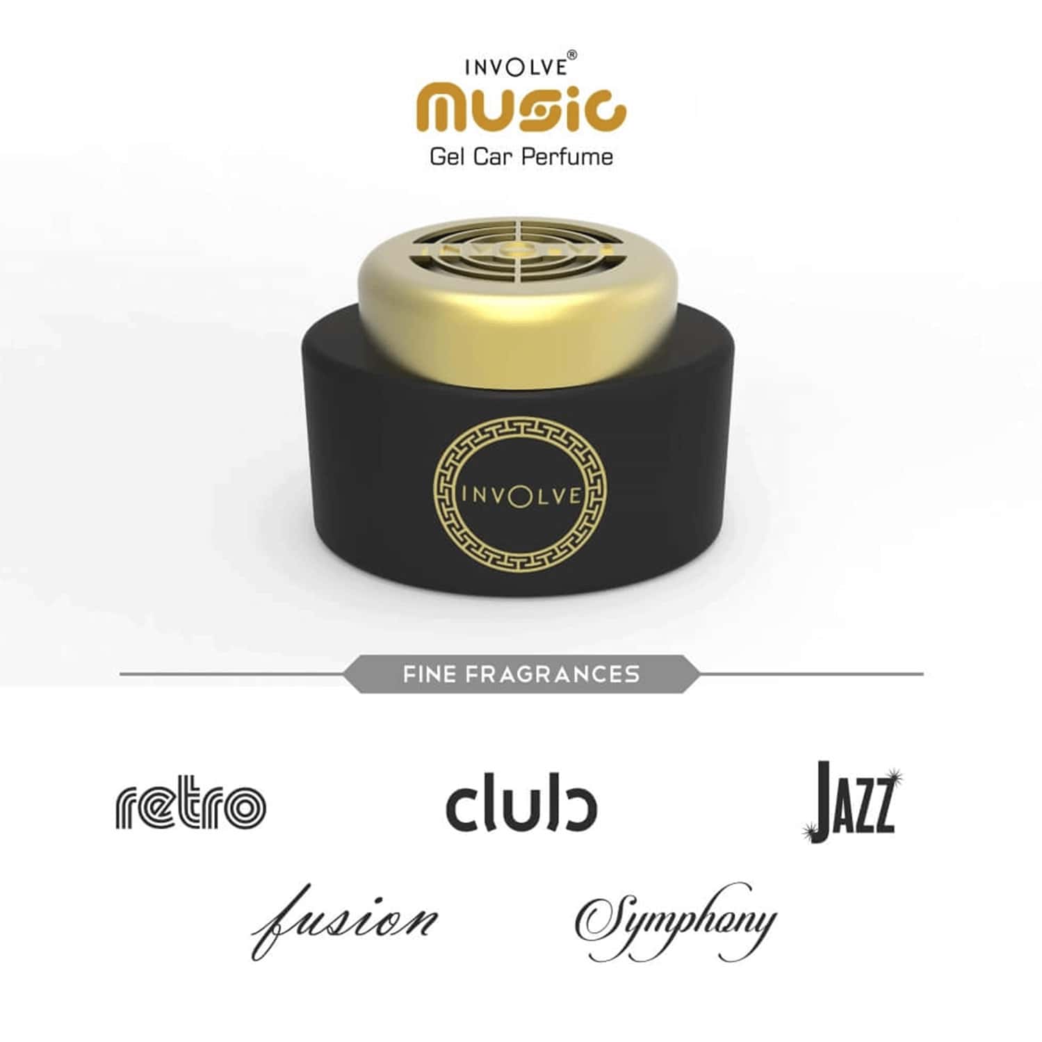 Buy INVOLVE MUSIC JAZZ FRAGRANCE GEL CAR PERFUME WITH DRIVFRESH - WATER ...