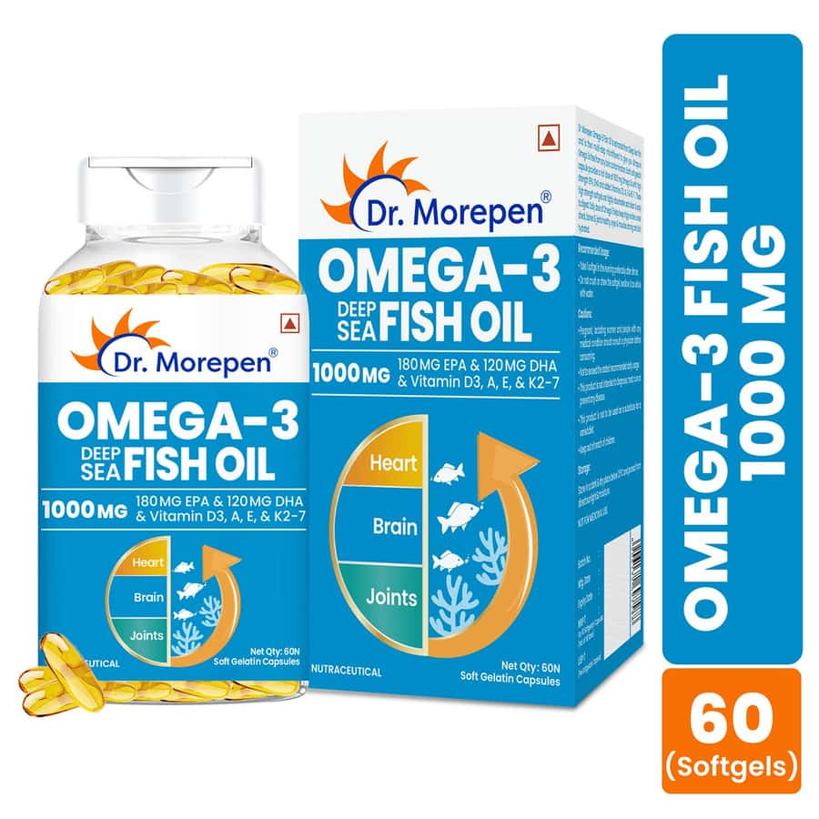 Buy NEUHERBS MINI DEEP SEA FISH OIL - OMEGA 3 1000 MG EPA & DHA WITH ...