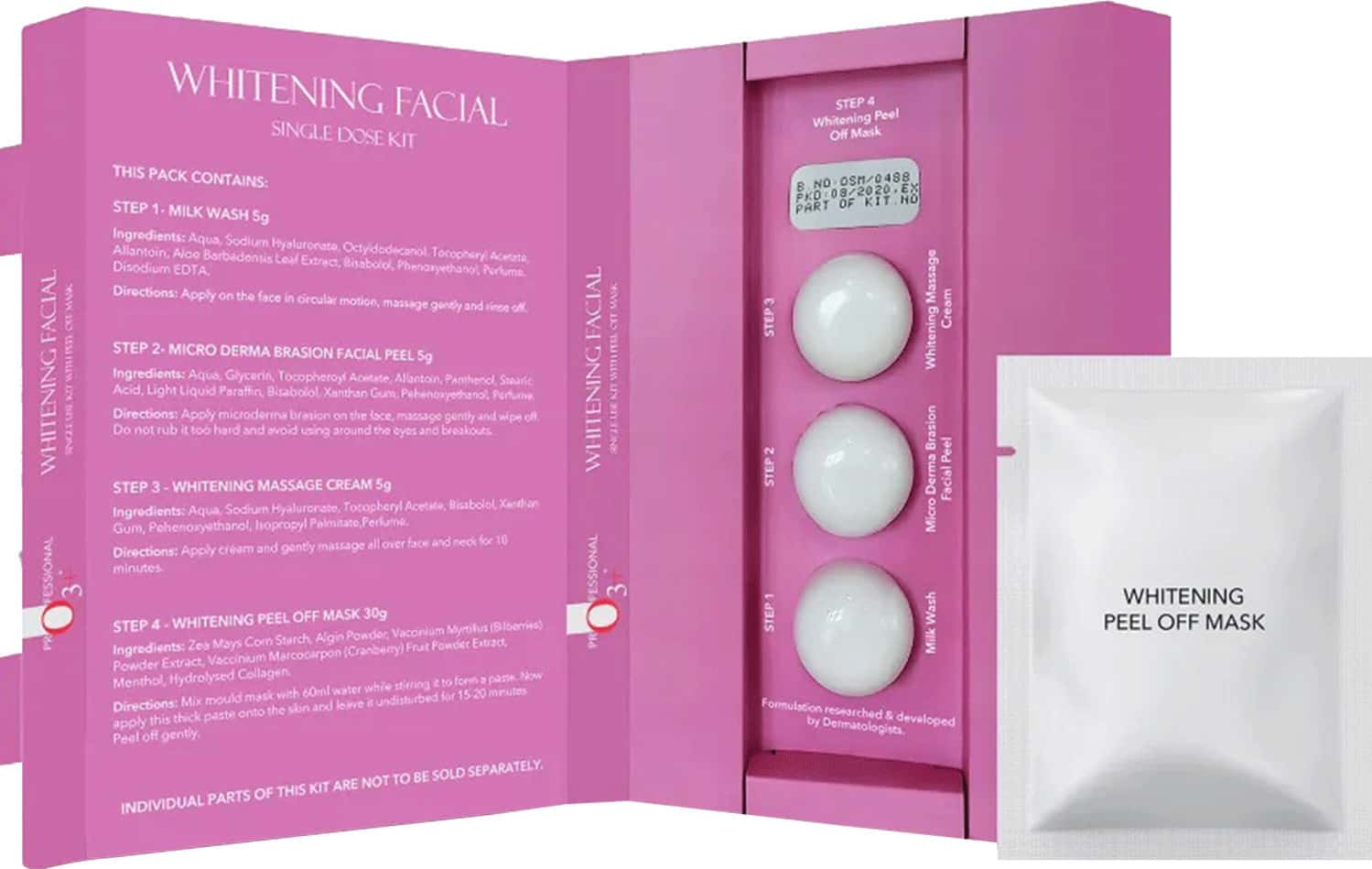 Buy O3+ WHITENING FACIAL KIT WITH PEEL OFF MASK 45G Online & Get Upto ...