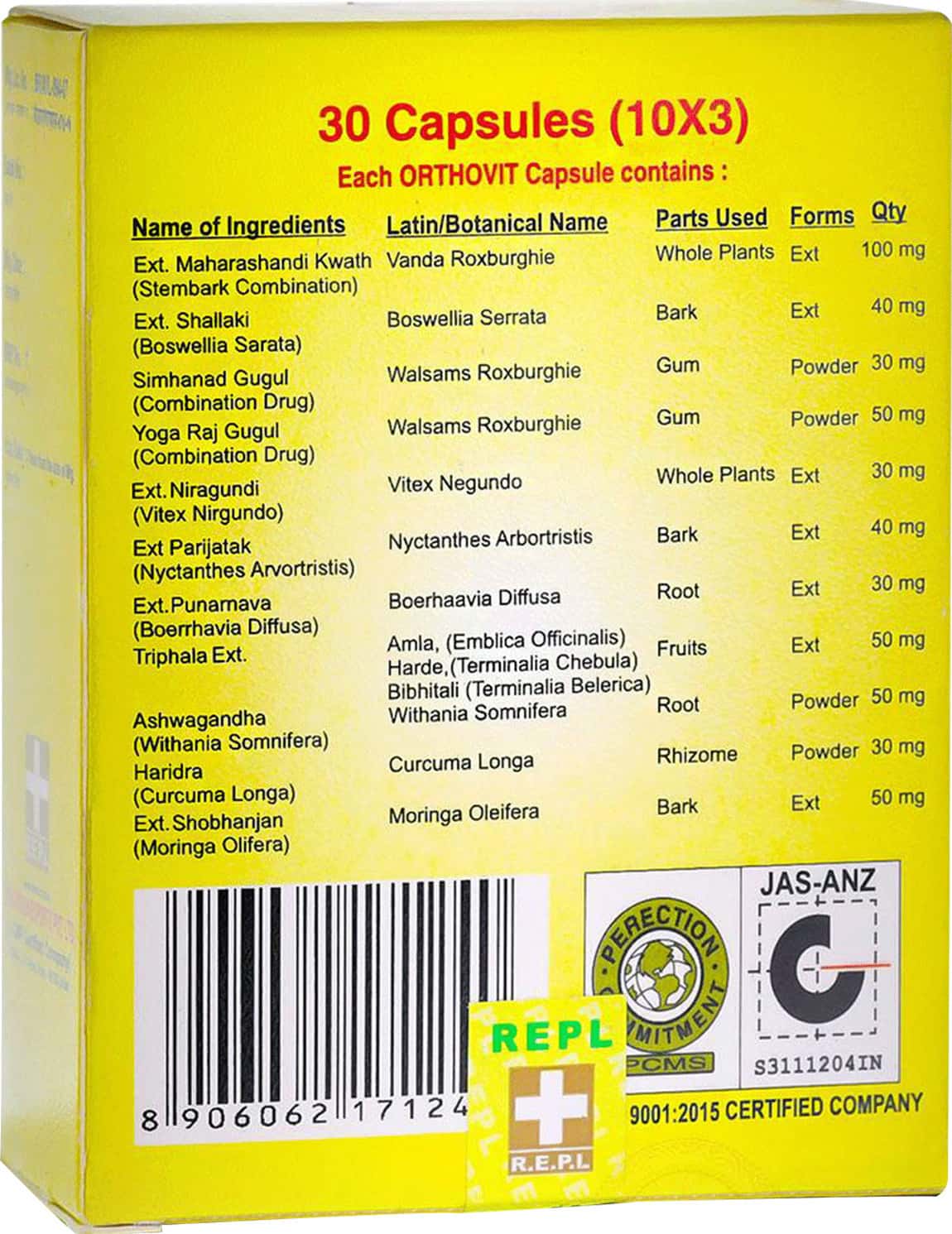 Buy REPL ORTHOVIT CAPSULE Online & Get Upto 60% OFF at PharmEasy