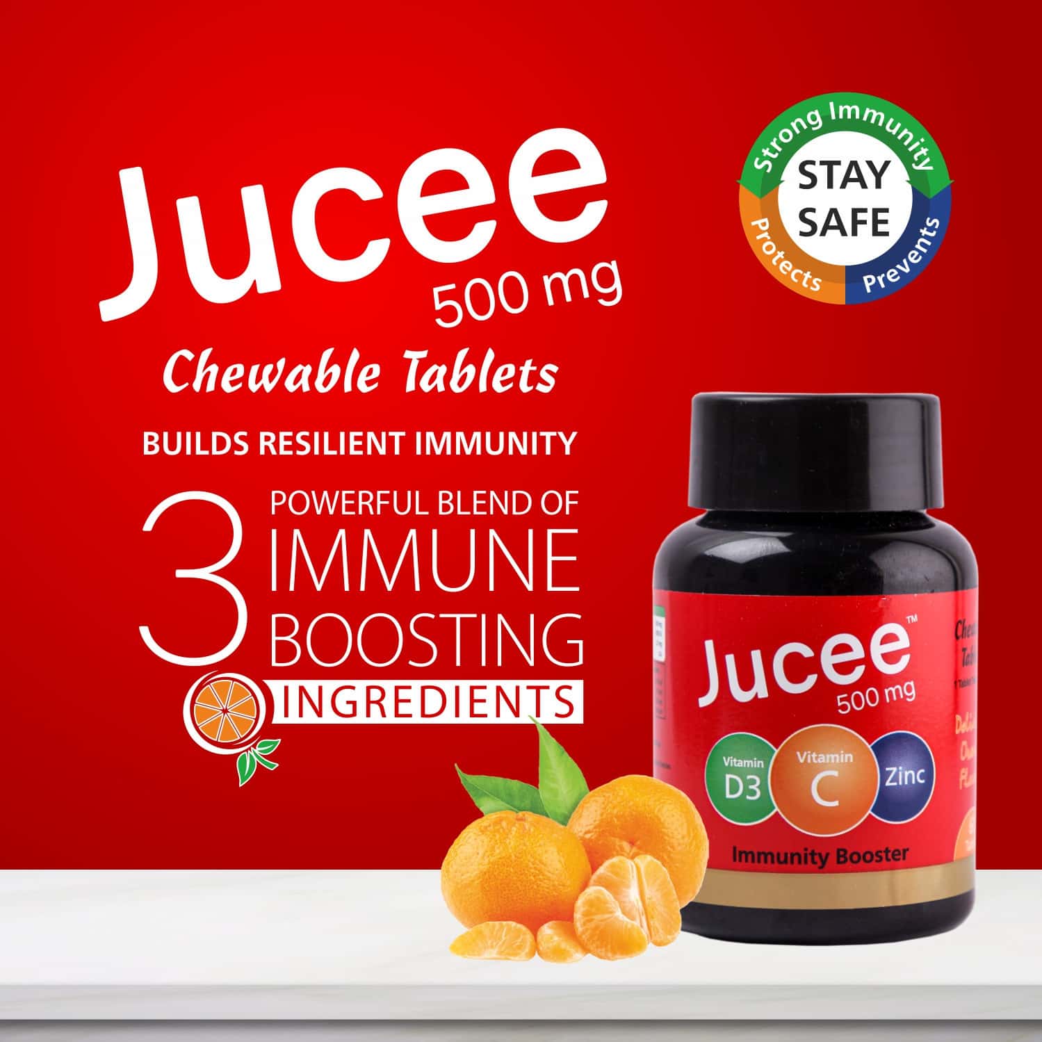 Buy JUCEE CHEWABLE TABLETS (ORANGE) (60 TABLETS - PACK OF 4) Online & Get Upto 60% OFF at PharmEasy