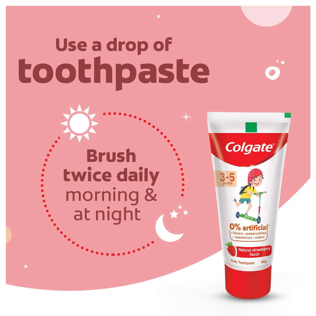 Buy COLGATE TOOTHPASTE FOR KIDS (3-5 YEARS), NATURAL STRAWBERRY FLAVOUR ...