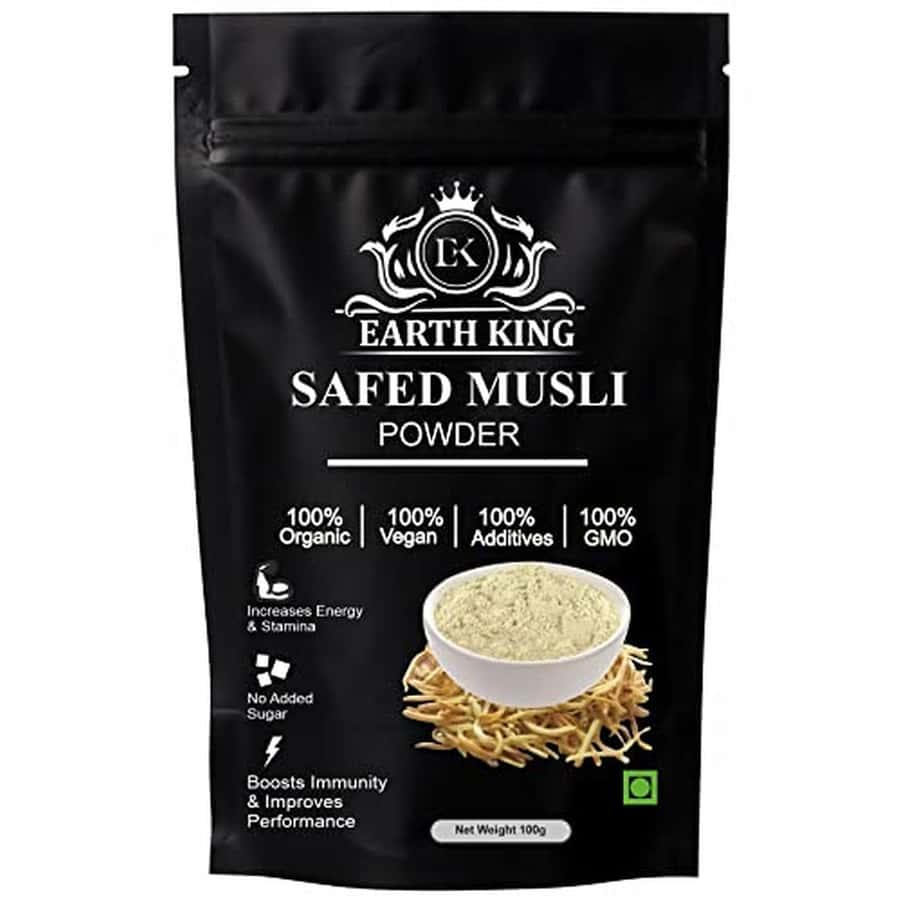 Buy FIJ AYURVEDA SAFED MUSLI POWDER (CHLOROPHYTUM BORIVILIANUM) FOR MEN & WOMEN - 100GM Online ...