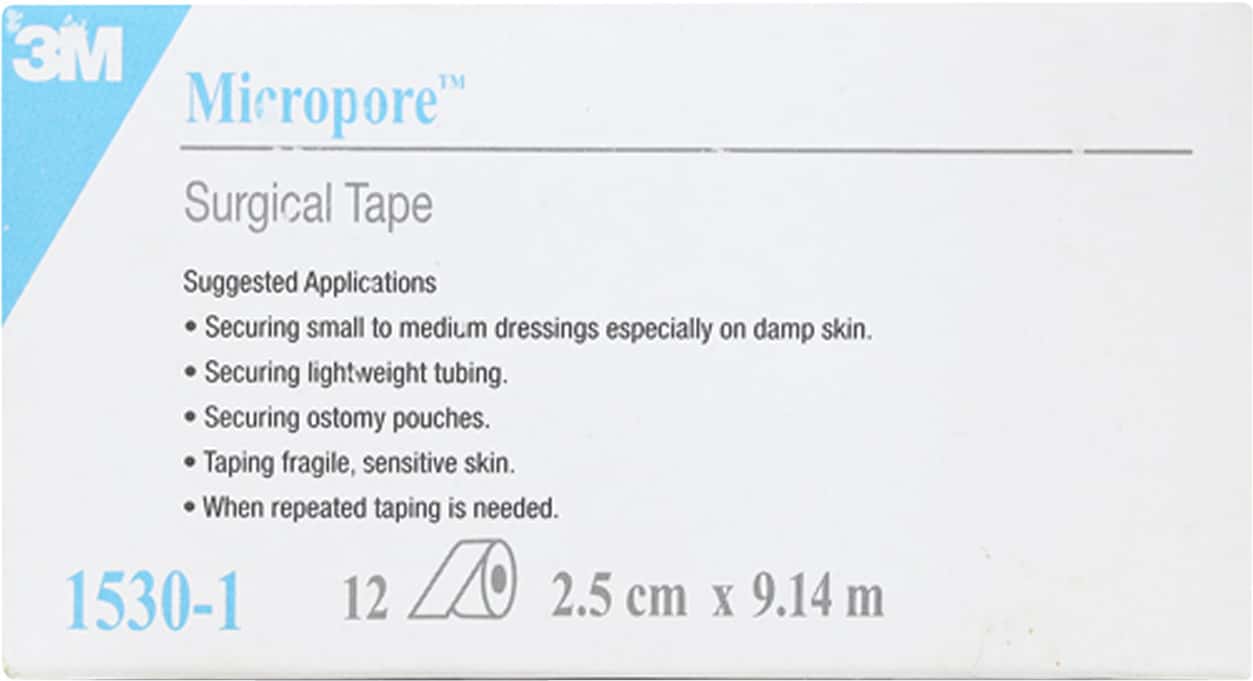 Buy 3M 1530-1 MICROPORE SURGICAL TAPE 2.5CM X 9.14M 12 ROLLS Online & Get Upto 60% OFF at PharmEasy