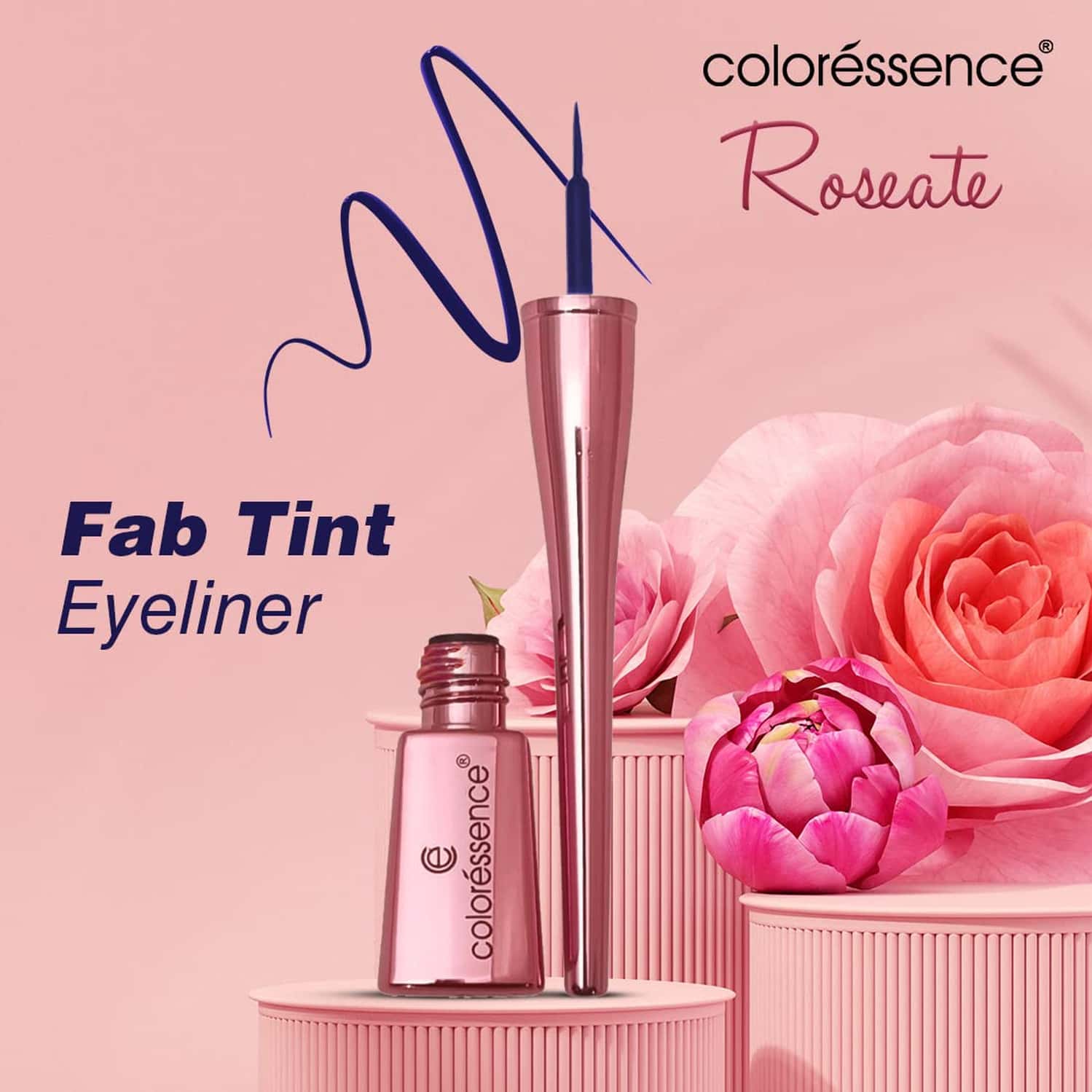 Buy COLORESSENCE ROSEATE FAB TINT LIQUID EYELINER, SAPPHIRE BLUE 4ML ...