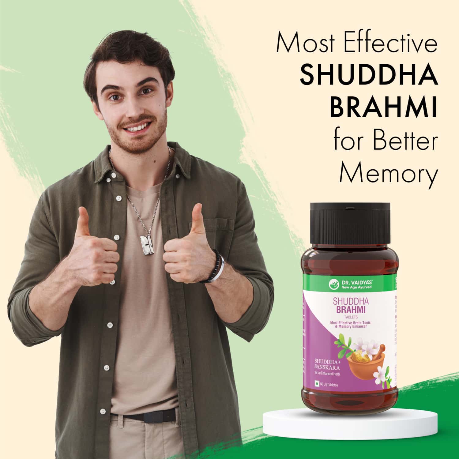 Buy DR. VAIDYA'S SHUDDHA BRAHMI TABLET 60S P2 Online & Get Upto 60% OFF ...