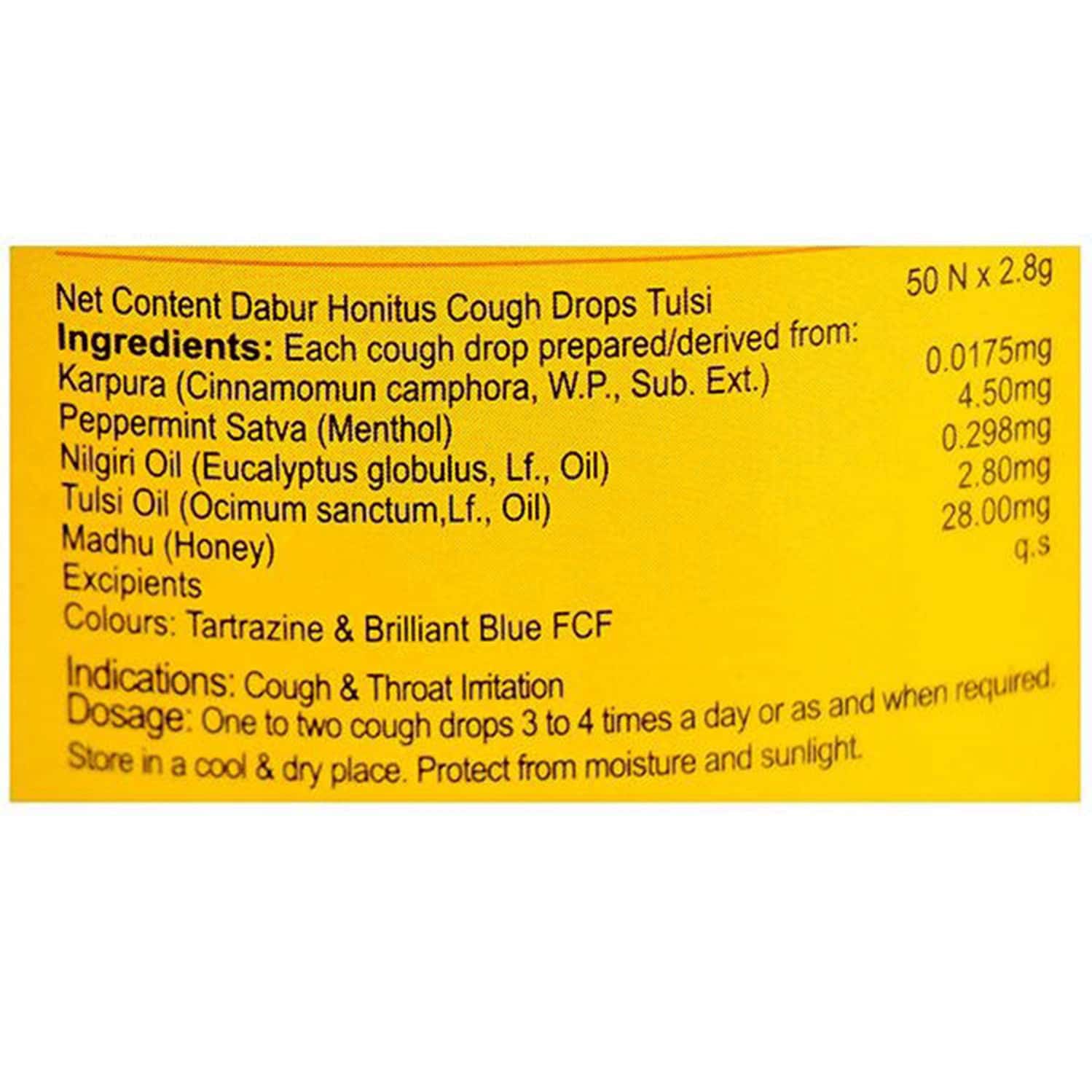 Buy DABUR HONITUS COUGH DROPS MIX JUMBO PACK, LEMON TULSI AND GINGER ...