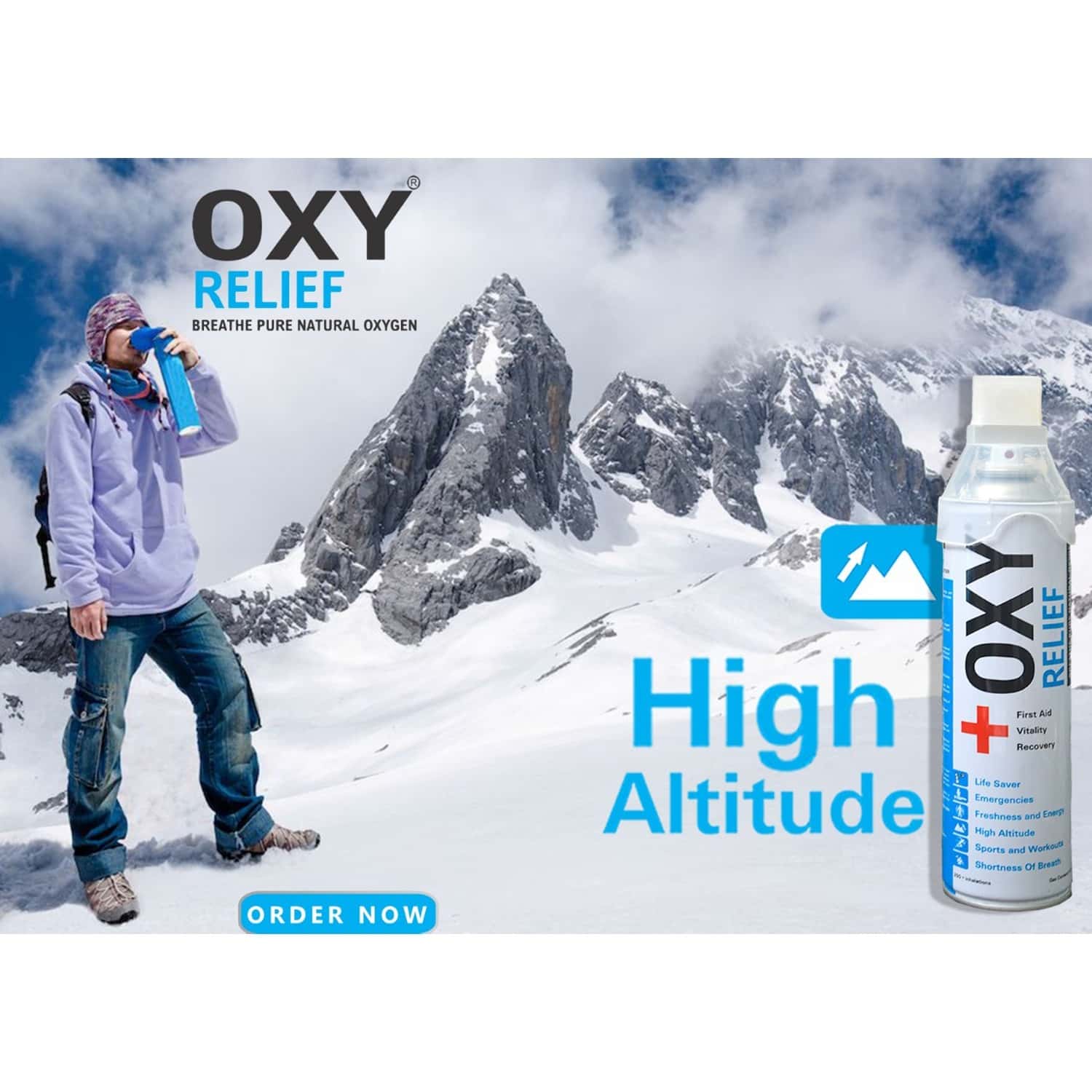 Buy Oxy Relief Oxygen Cylinder - Gas Content 12 Litres Online & Get ...