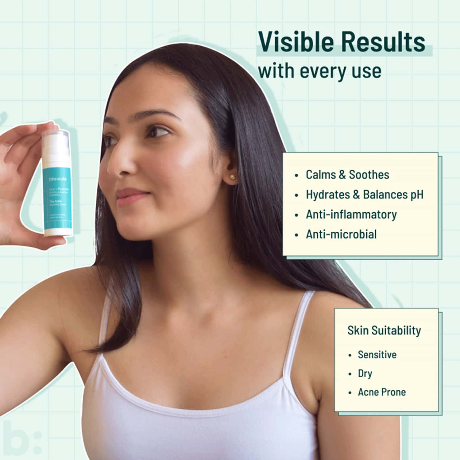 Buy BIOCULE THE CALM SOOTHING FACE SERUM, WITH CICA + BISABOLOL, FOR ...