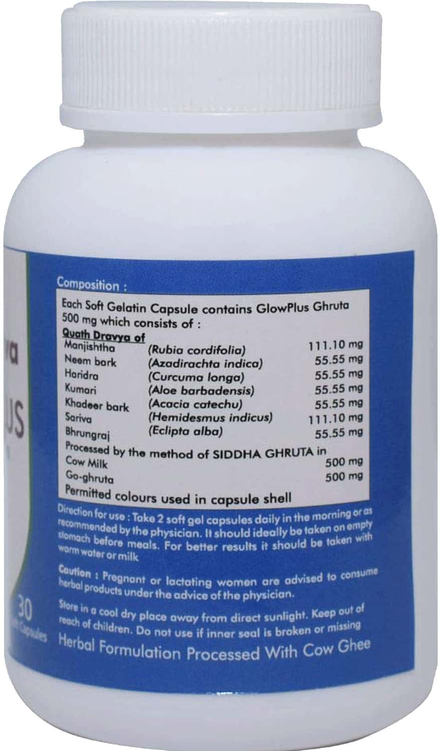 Buy VED TATTVA GLOW PLUS 30 CAPSULE AYURVEDIC HERBAL FORMULATION FOR ...