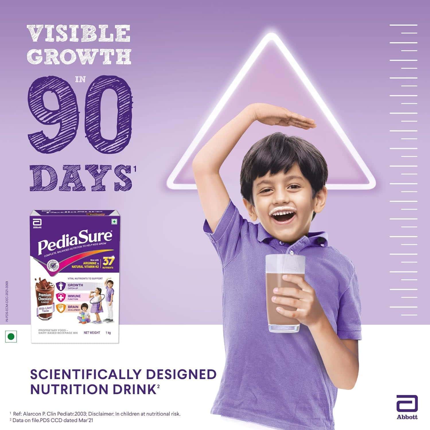 Buy NEW PEDIASURE CHOCOLATE FLAVOUR POWDER REFILL 1KG Online & Get Upto ...