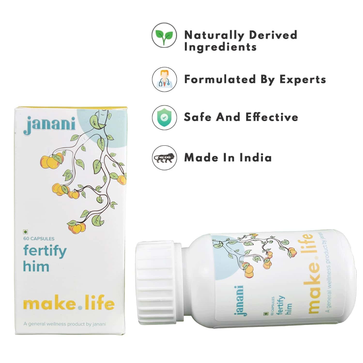 Buy JANANI FERTIFY HIM- 60 TABLETS Online & Get Upto 60% OFF at PharmEasy
