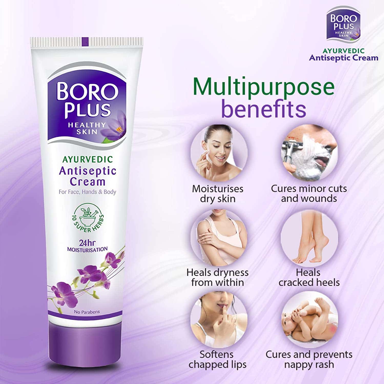 Buy BORO PLUS HEALTHY SKIN ANTISEPTIC CREAM TUBE OF 120 ML Online & Get ...