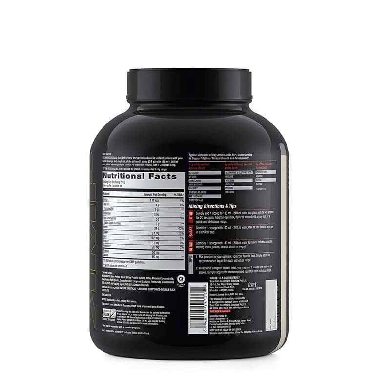 Buy GNC AMP GOLD SERIES 100% WHEY PROTEIN ADVANCED (STRAWBERRY, 4 LBS ...