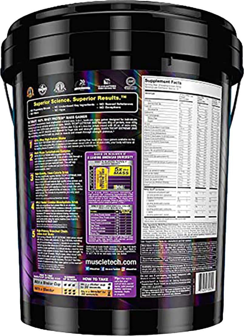 Buy MUSCLETECH CHOCOLATE MASS GAINER PROTEIN POWDER - 5000 GM Online ...