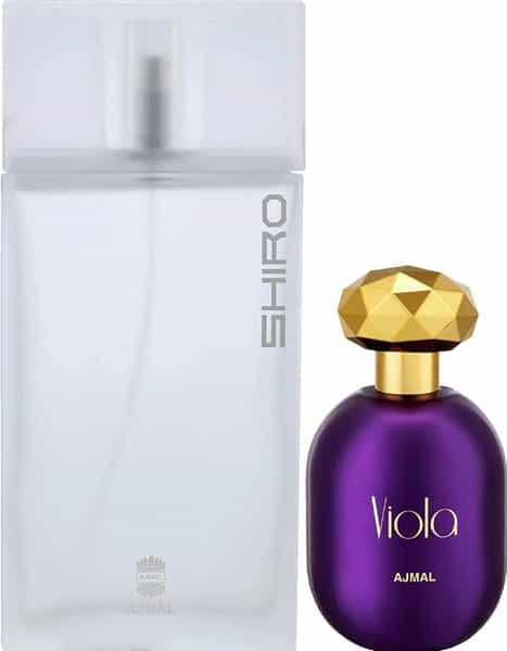 Buy AJMAL SHIRO EDP CITRUS SPICY PERFUME 90ML FOR MEN AND VIOLA EDP FRUITY FLORAL PERFUME 75ML ...