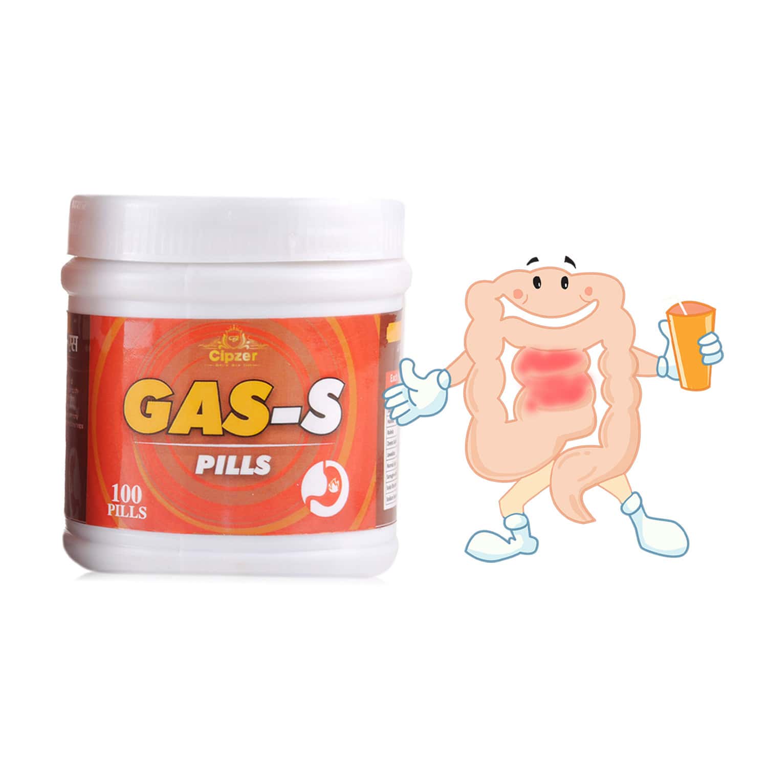 Buy CIPZER GAS-S PILLS | GIVES RELIEF FROM GAS AND HYPERACIDITY (100 ...