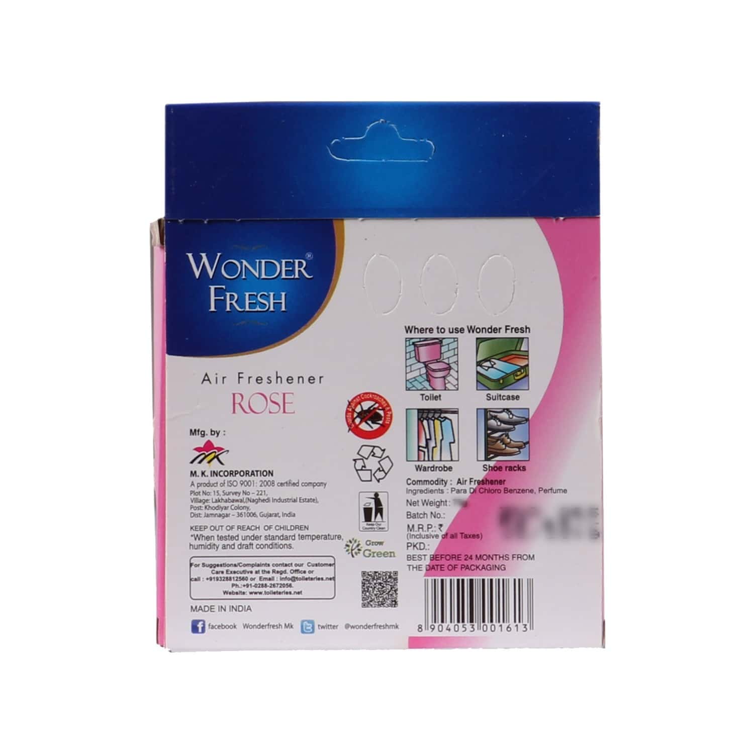 Buy WONDER FRESH AIR FRESHENER ROSE 100GM Online & Get Upto 60% OFF at ...