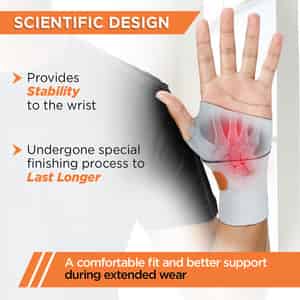 Buy VISSCO WRIST BRACE (NEOPRENE) | SUPPORT TO THE WRIST (GREY) Online ...