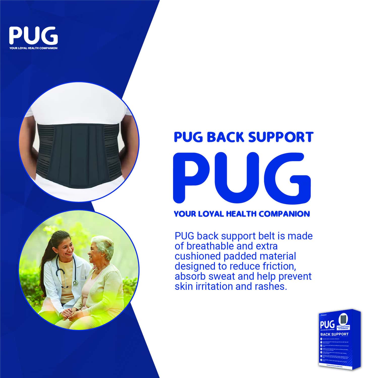 Order Pug Back Support Ergonomically Designed For The Indian Body ...