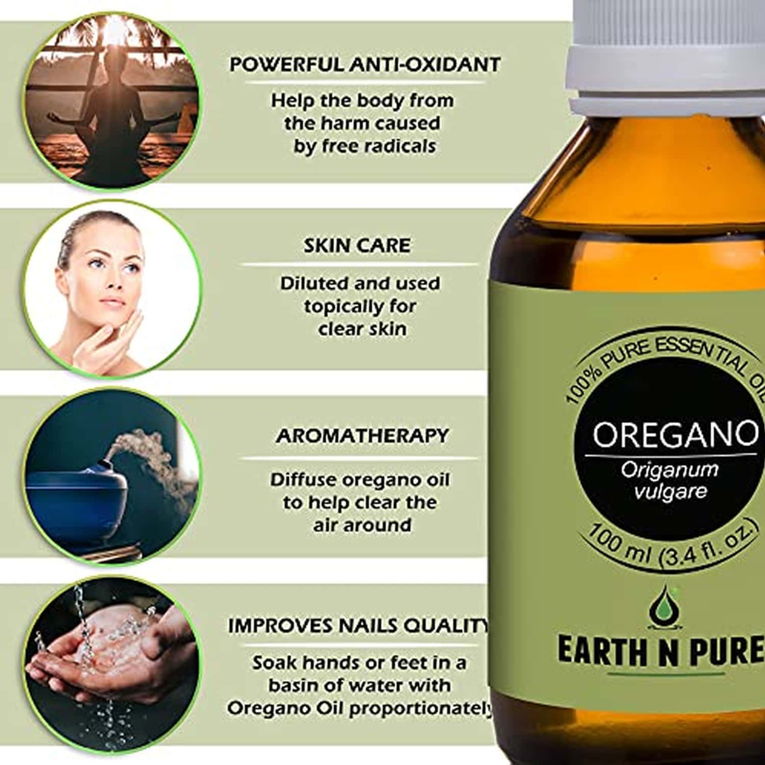 Buy EARTH N PURE OREGANO ESSENTIAL OIL (100 ML) (100 ML) Online & Get ...