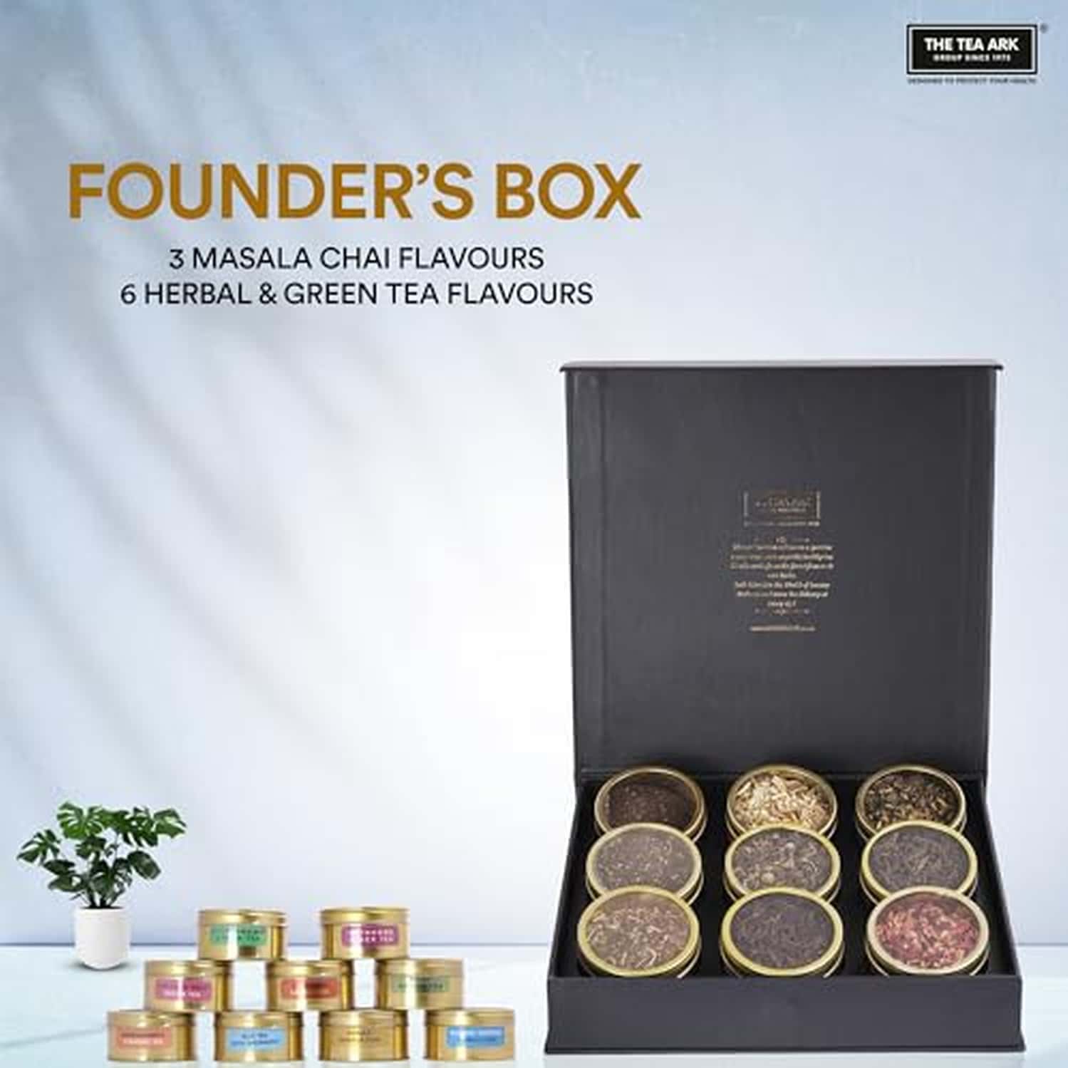 Buy THE TEA ARK FOUNDER'S CHOICE DIWALI TEA GIFT BOX WITH GREEN TEA | 9 ...