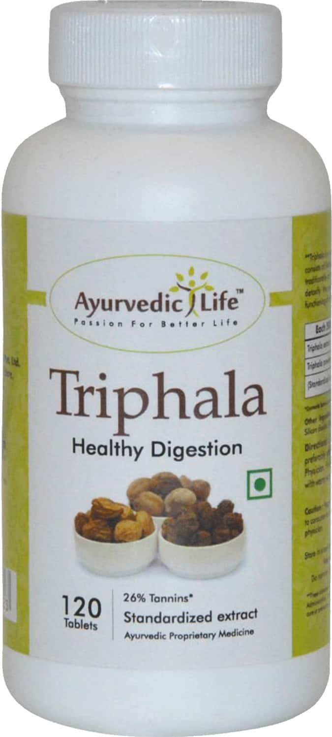 Buy AYURVEDIC LIFE TRIPHALA 120 TABLETS - PACK OF 4 NATURAL Online ...