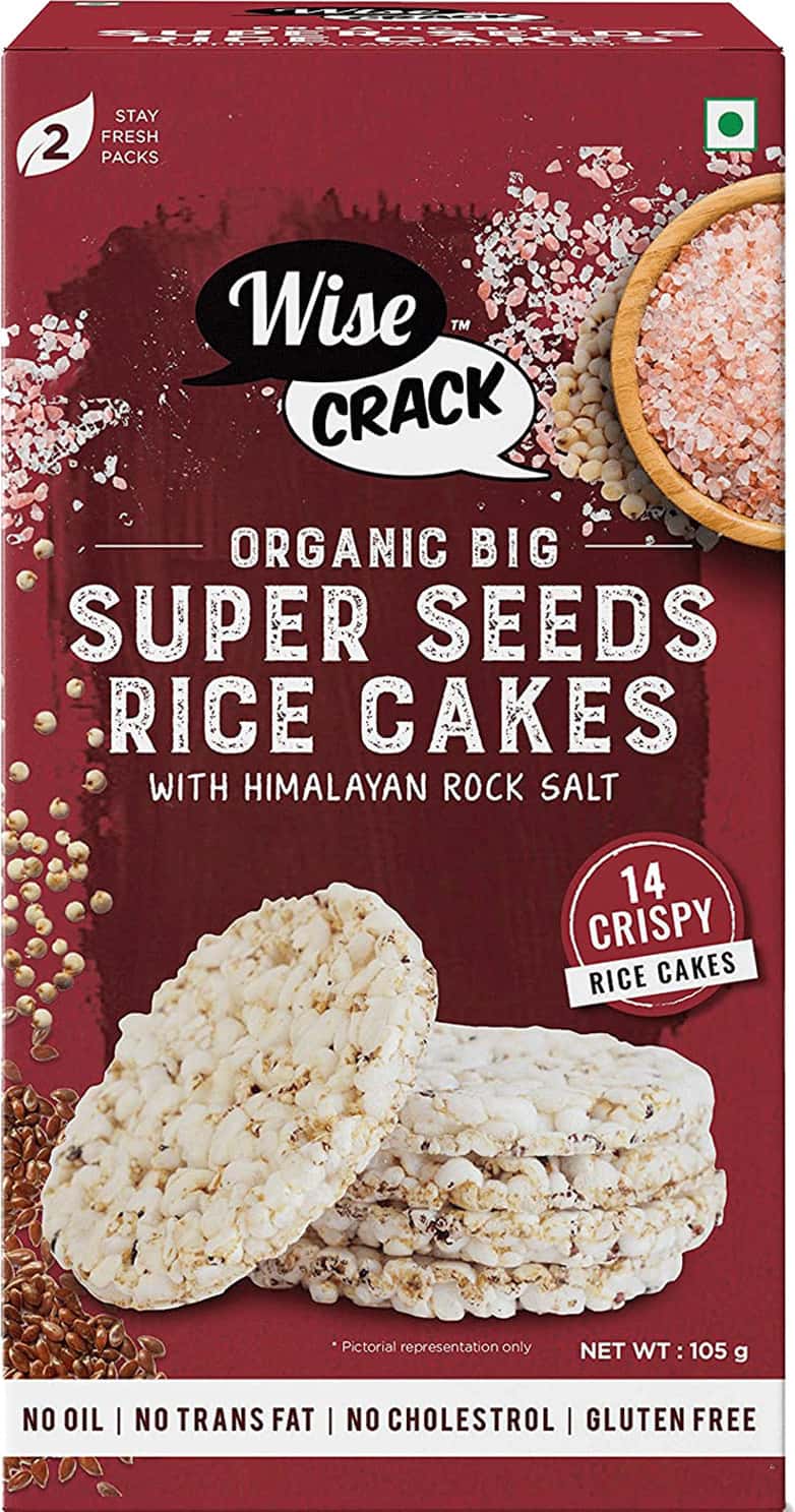 Buy WISECRACK SUPER SEEDS WHOLE GRAIN PUFFED CRACKER, CRISPY HEALHTY ...