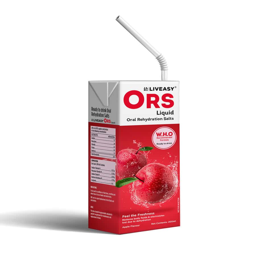 Buy LIVEASY ORS LIQUID ORAL REHYDRATION SALTS 200 ML - ORANGE FLAVOUR ...