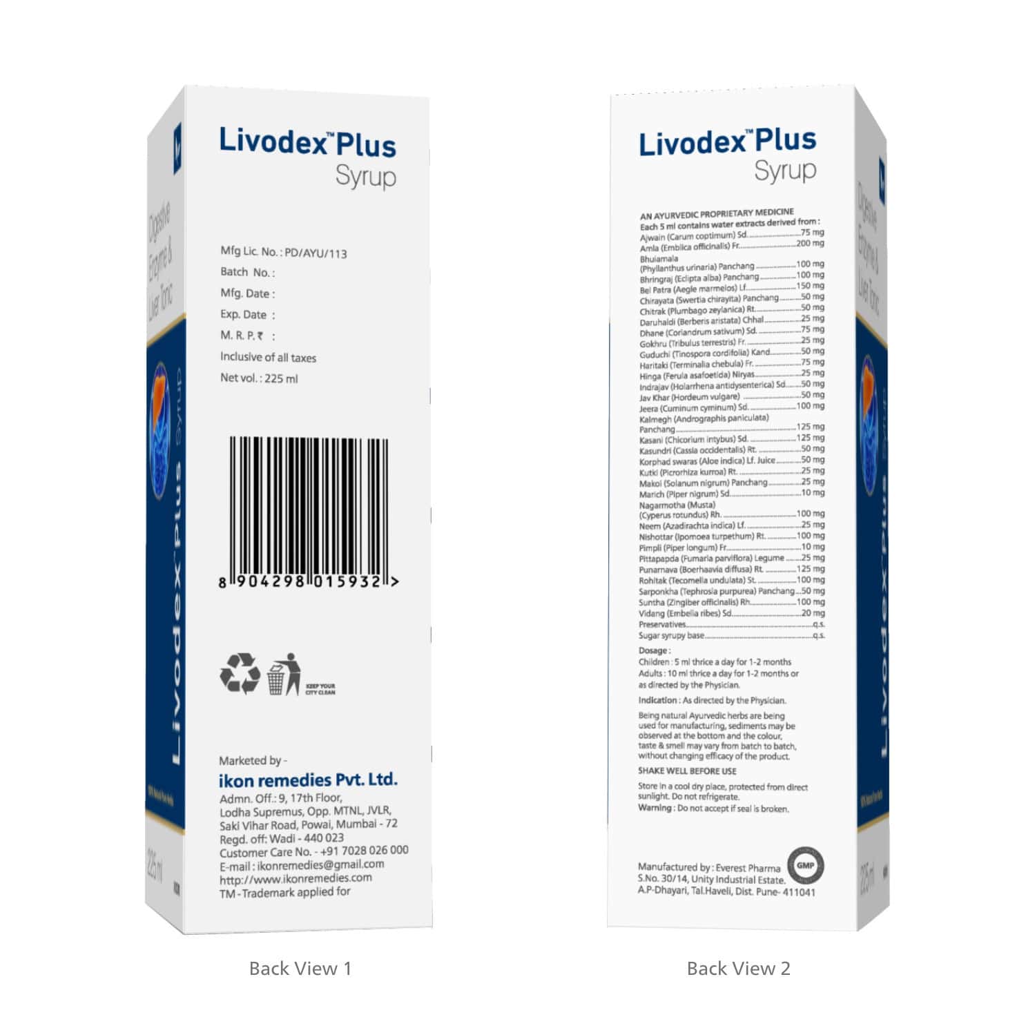 Buy LIVODEX PLUS SYRUP 225 ML | LIVER HEALTH SUPPLEMENT | DETOX LIVER ...