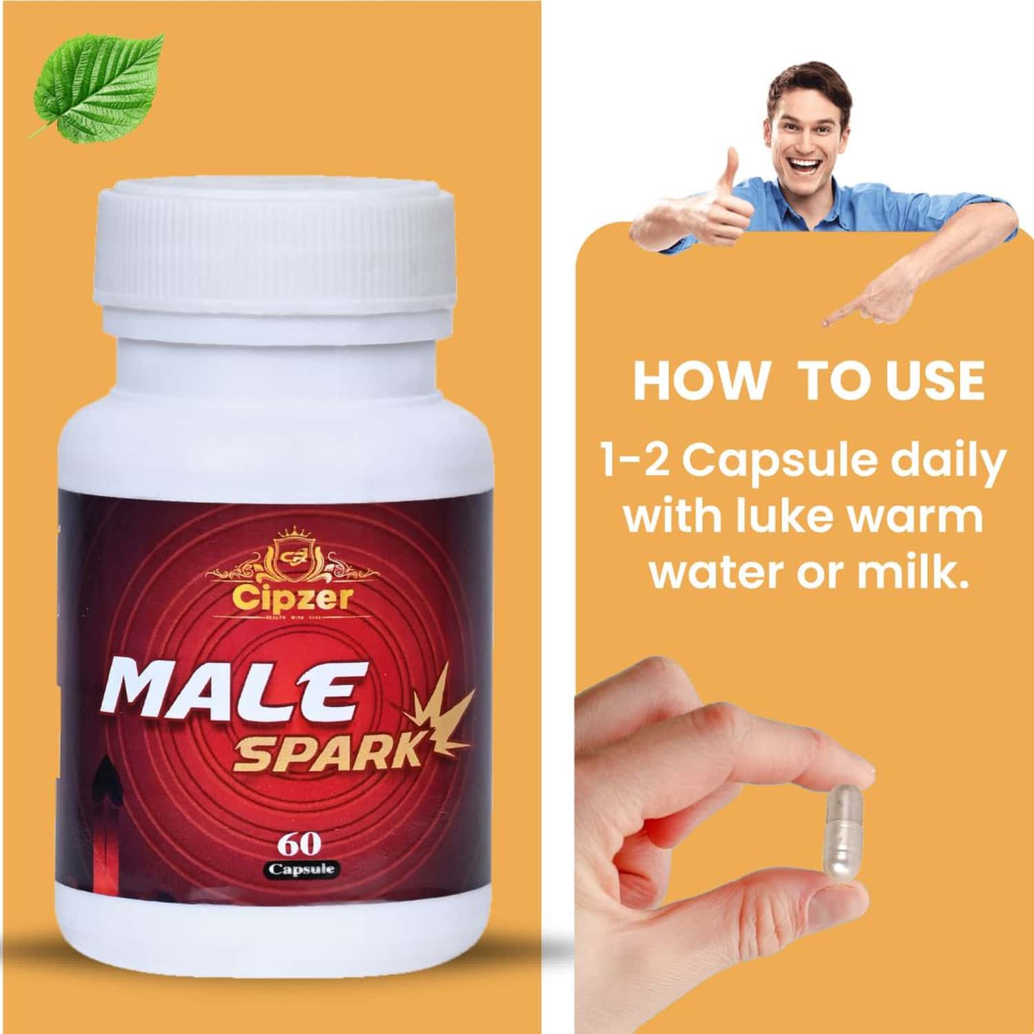 Buy CIPZER MALE SPARK CAPSULE: ENHANCE PENILE SIZE, SEXUAL STAMINA, AND ...