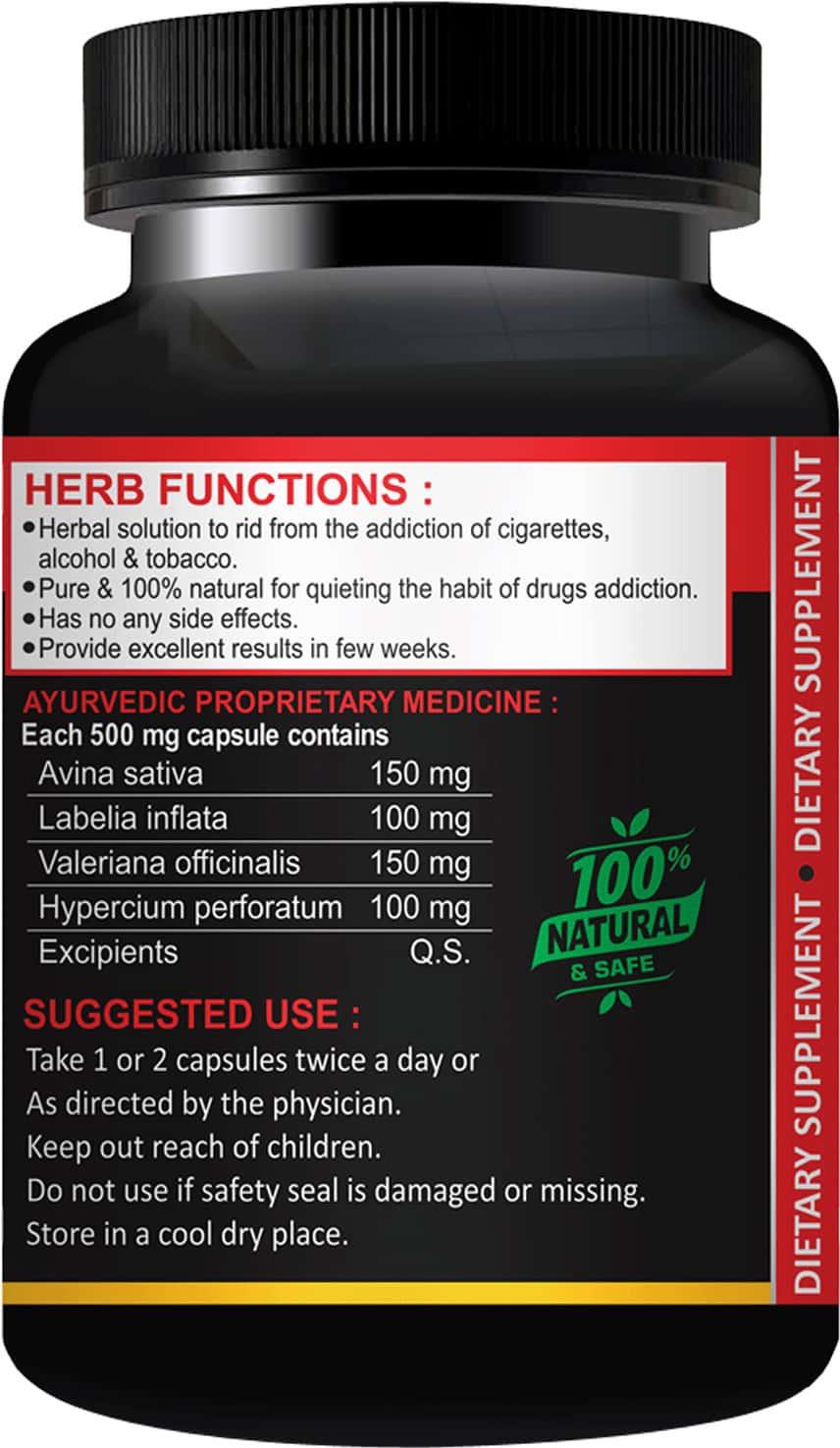 Buy SMOKE FREE HERBAL CAPSULE PHYSIOLOGICAL EXPULSION OF TOXIC ...