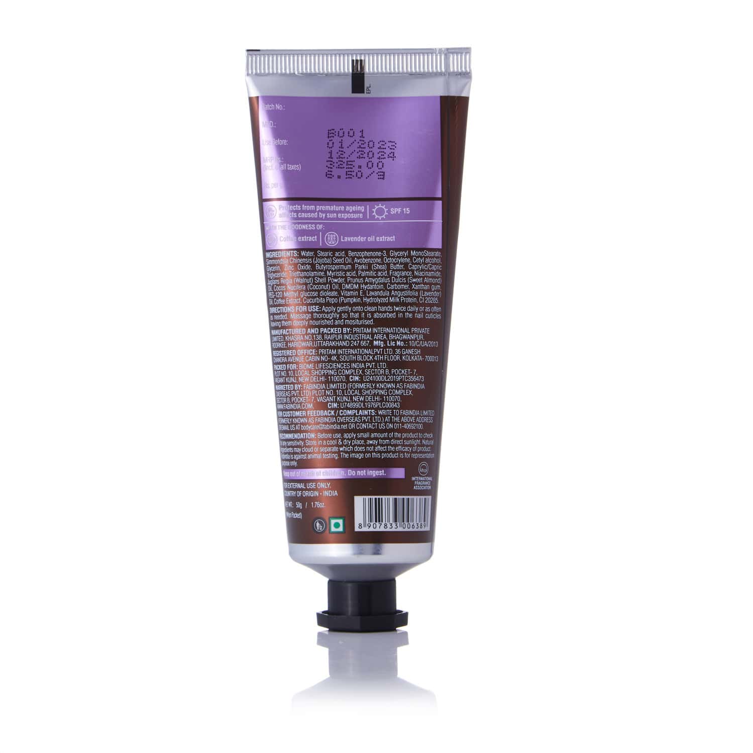 Buy FABESSENTIALS COFFEE LAVENDER HAND CREAM 50 GM Online & Get Upto 60 ...
