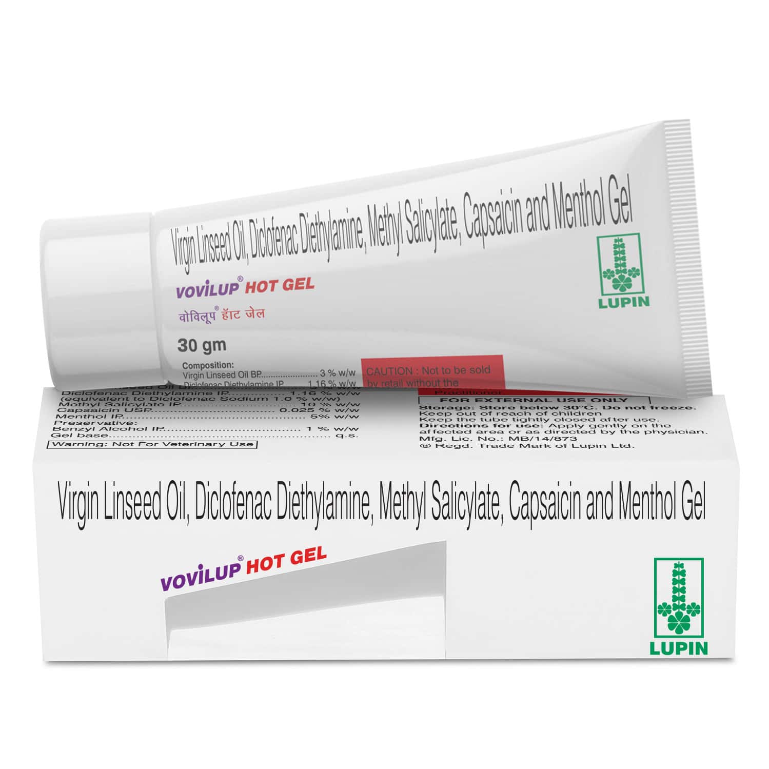 Buy VOVILUP HOT GEL 30GM Online & Get Upto 60% OFF at PharmEasy