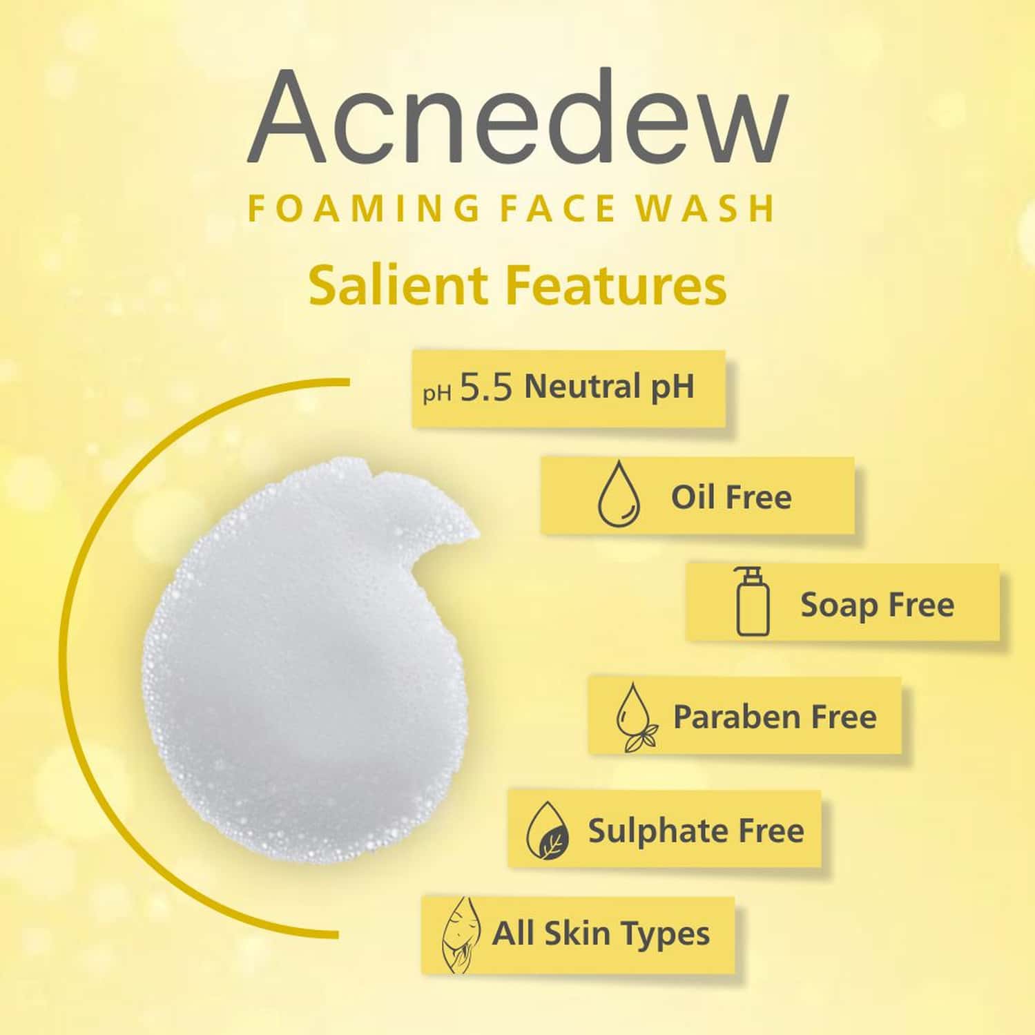 Buy ACNEDEW ANTIACNE & ANTIPIMPLE FOAMING FACE WASH 100 ML | SALICYLIC ...