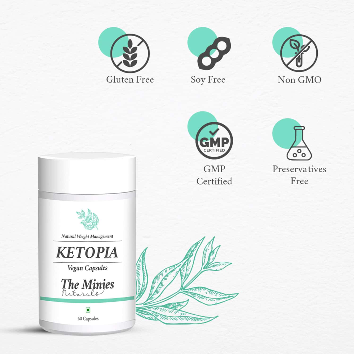 Buy MINIES NATURALS KETOPIA VEGAN CAPSULES Online & Get Upto 60% OFF at PharmEasy