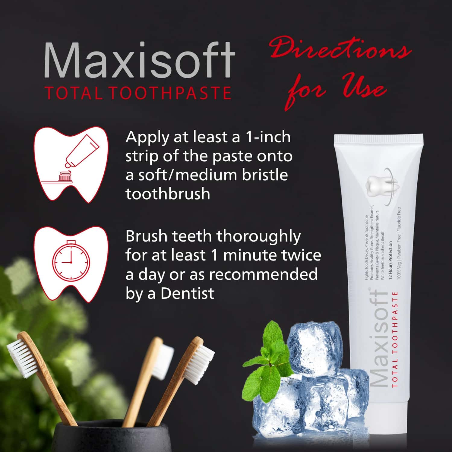 Buy MAXISOFT TOTAL TOOTHPASTE (100 GM - PACK OF 4) Online & Get Upto 60 ...