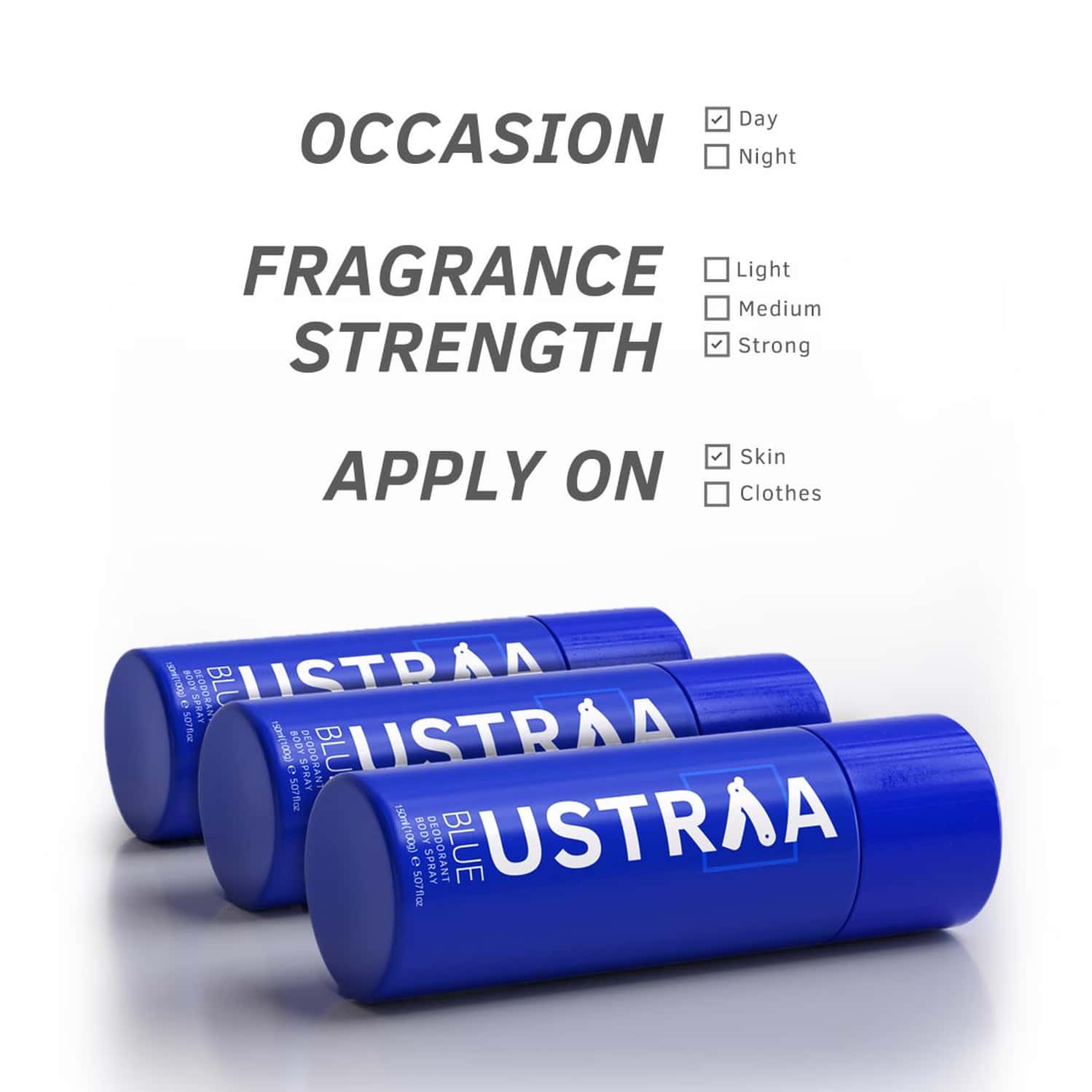Buy BLUE DEODORANT BODY SPRAY, 150 ML- SET OF 3 Online & Get Upto 60% ...