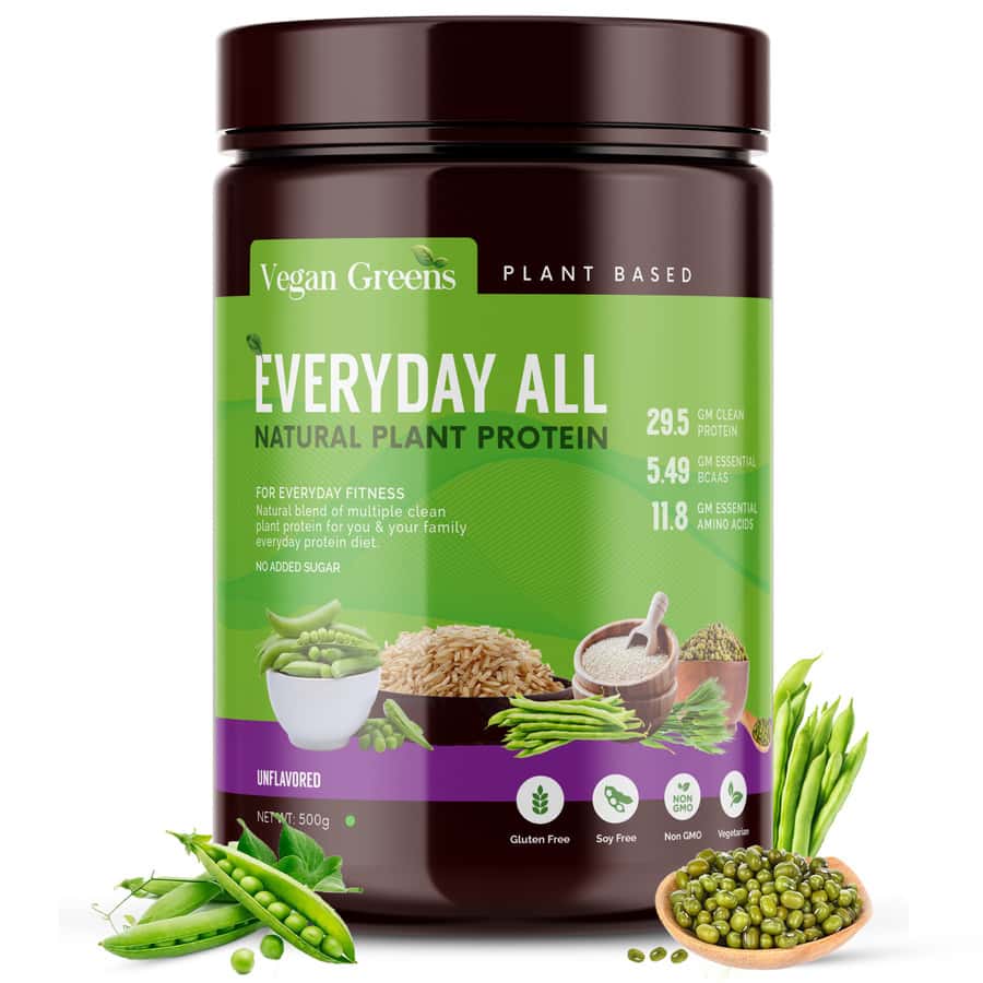 Buy VEGAN GREENS EVERYDAY ALL NATURAL PLANT PROTEIN. CLEAN PROTEIN FOR ...
