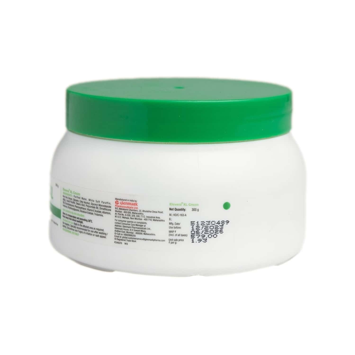 Buy GLENMARK ELOVERA XL BOTTLE OF 300GM CREAM Online & Get Upto 60% OFF ...
