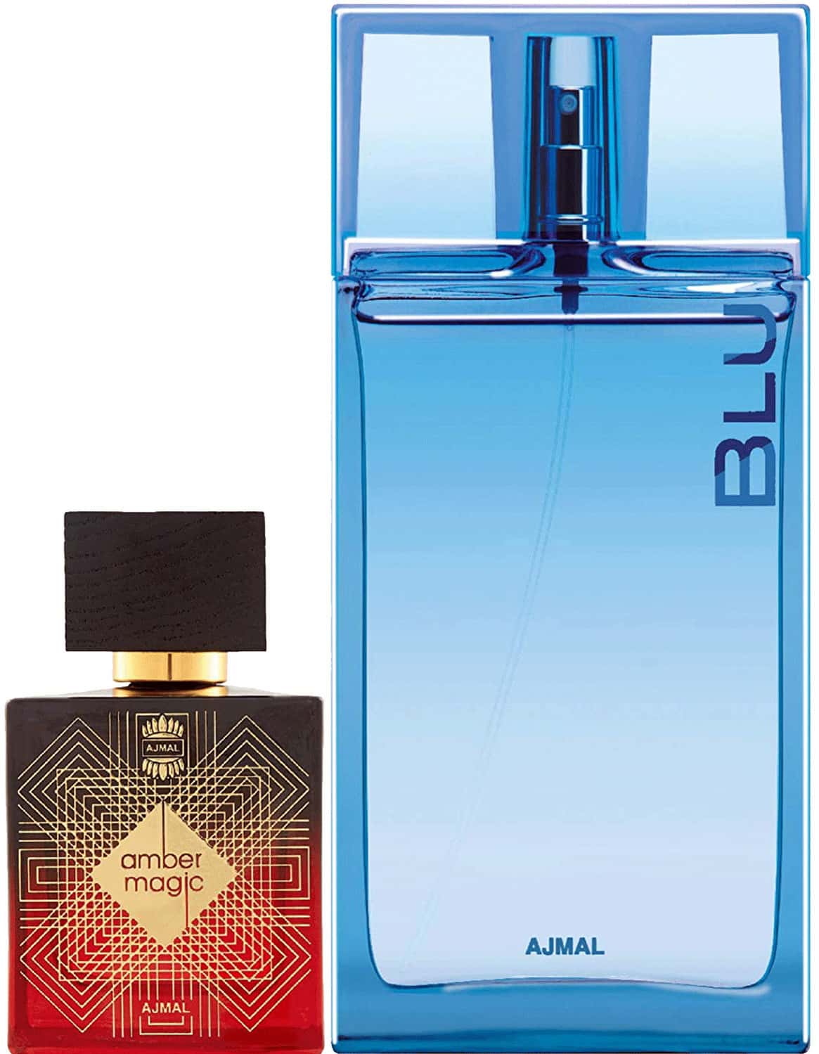 Buy AJMAL TITANIUM EAU DE PARFUM 100ML PERFUME FOR MEN AND BLU EAU DE ...