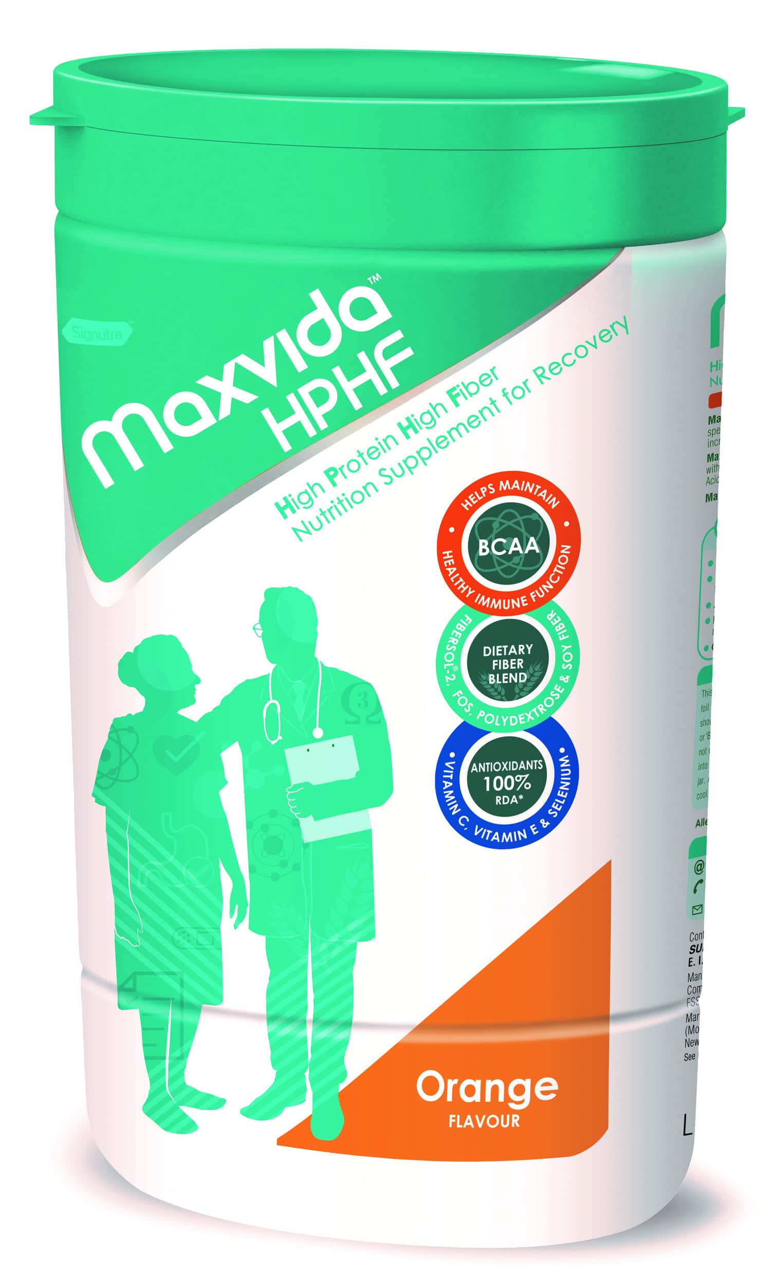 Buy Maxvidahphf Orange Nutrition Supplement Jar Of 400 G Online at Flat ...