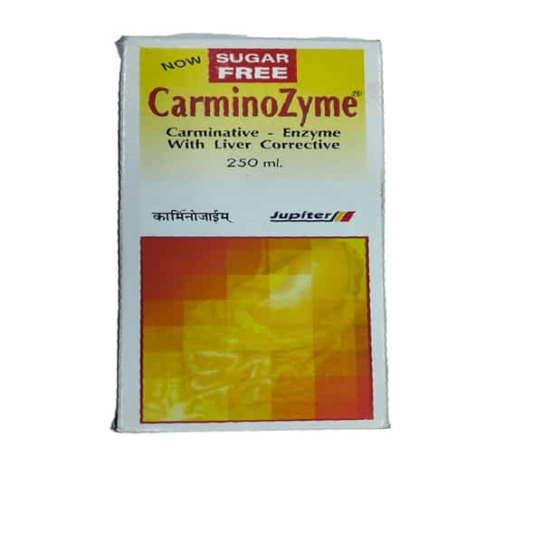 Buy CARMINOZYME SUGAR FREE BOTTLE OF 250ML SYRUP Online & Get Upto 60% ...