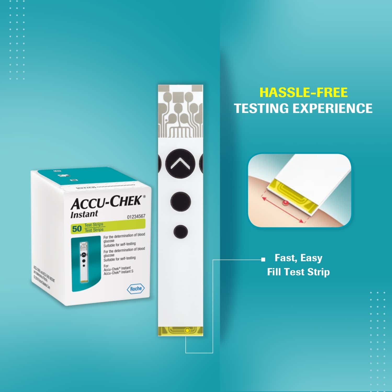 Buy ACCU-CHEK INSTANT GLUCOMETER (WITH BLUETOOTH TECHNOLOGY AND MYSUGR ...