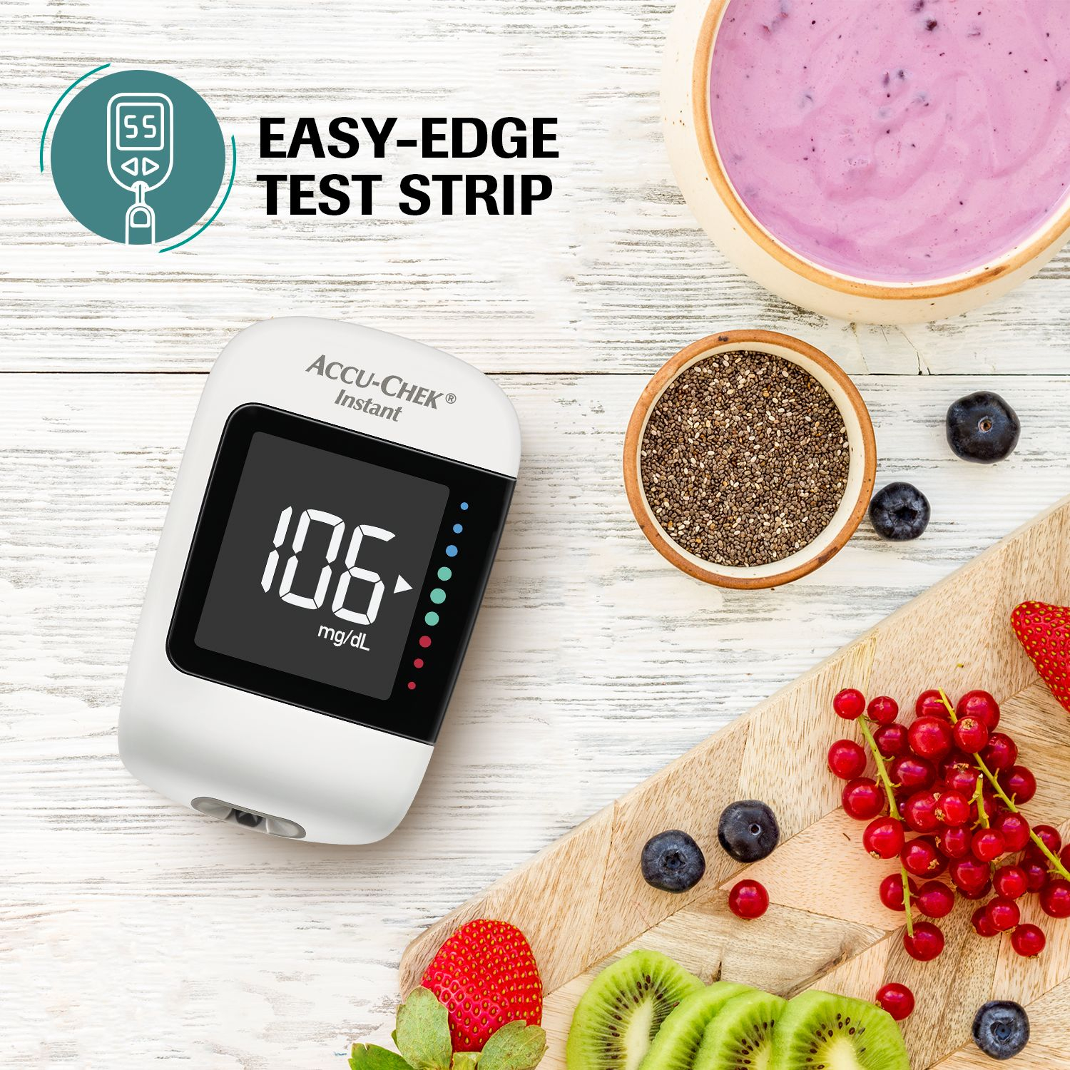 Buy Accu Chek Instant Glucometer With Bluetooth Technology And Mysugr