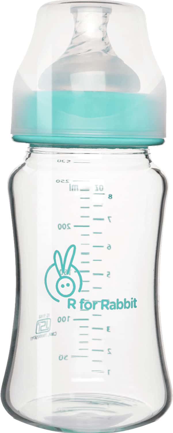 Buy R FOR RABBIT FIRST FEED GLASS BOTTLE -150 ML LAKE BLUE Online & Get ...