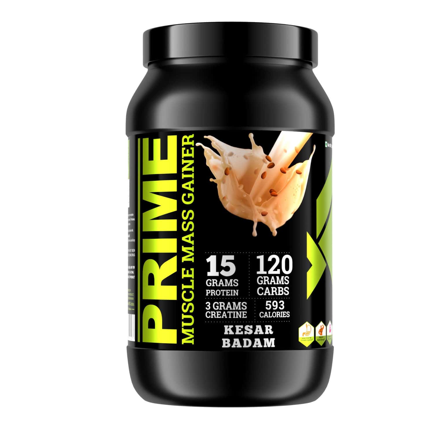 Buy BIGFLEX PRIME MASS GAINER (CHOCOLATE COOKIES) (3 KG) Online & Get ...