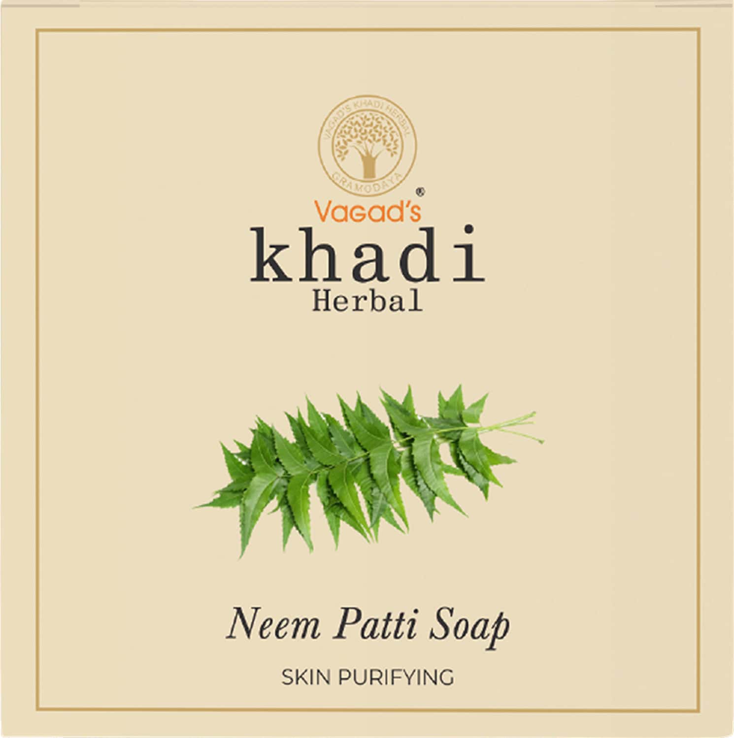 Buy VAGAD'S KHADI NEEM PATTI SOAP 100GM | ANTI-BACTERIAL AND ANTI ...