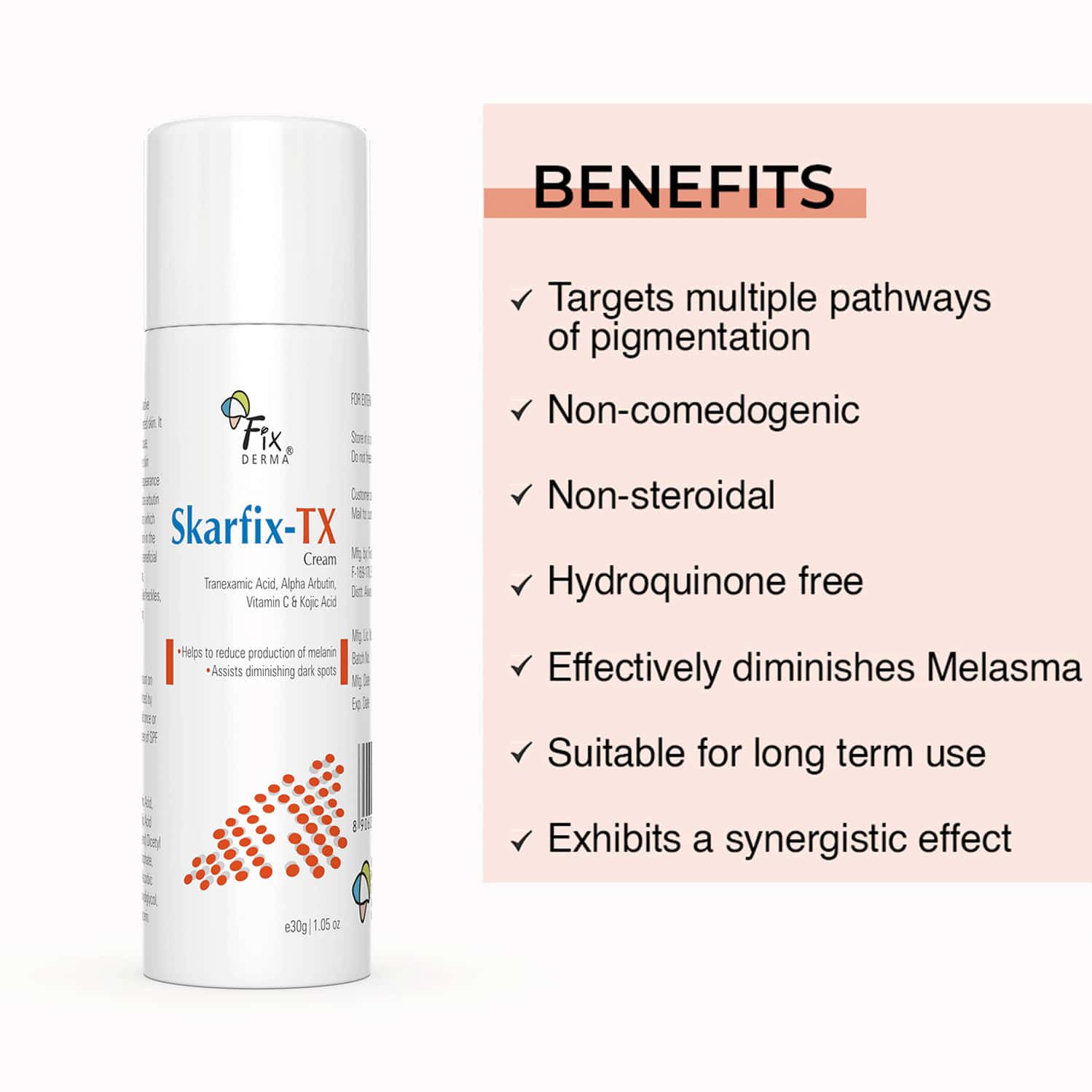 Buy FIXDERMA SKARFIX -TX CREAM 30GM Online & Get Upto 60% OFF at PharmEasy