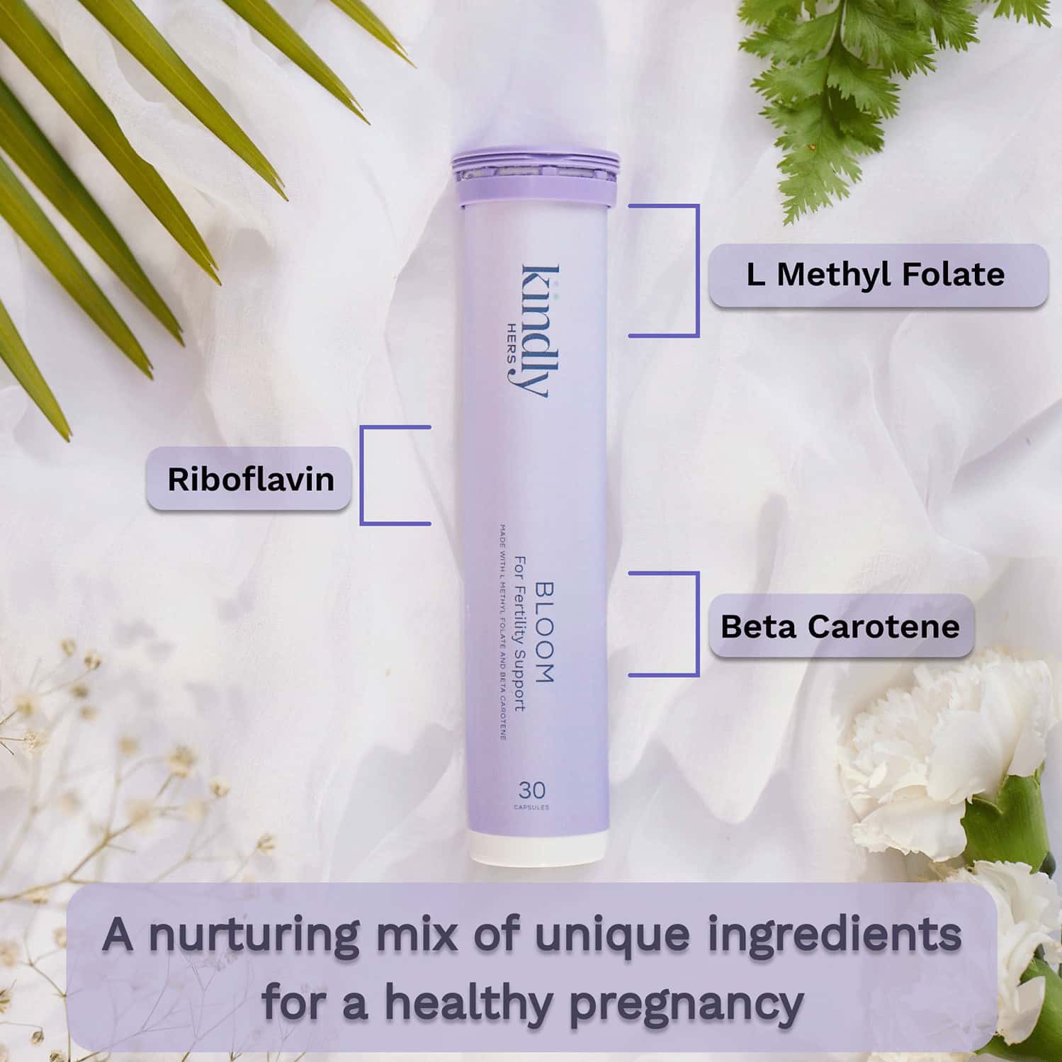 Buy BLOOM BY KINDLY HERS | IMPROVES WOMEN'S REPRODUCTIVE HEALTH | AIDS ...